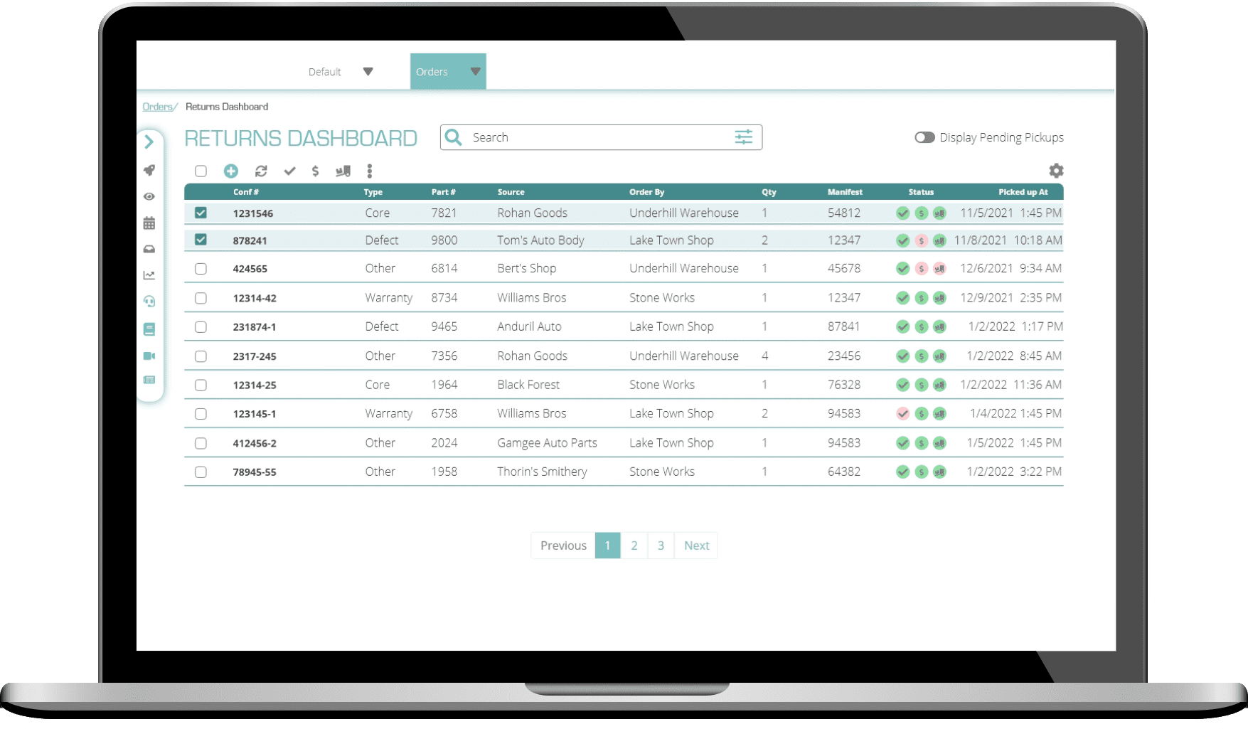 Live Returns Dashboard | Elite EXTRA